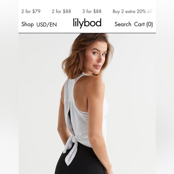 lily Body | Tops | Lily Body Kendall Xr Tank | Poshmark
